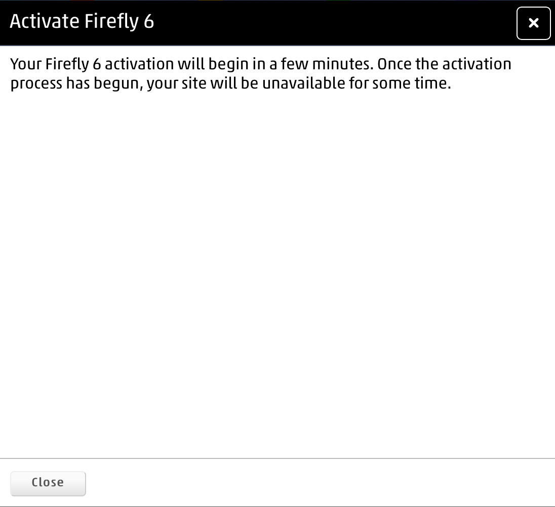 Activating Firefly 6 — Lantern